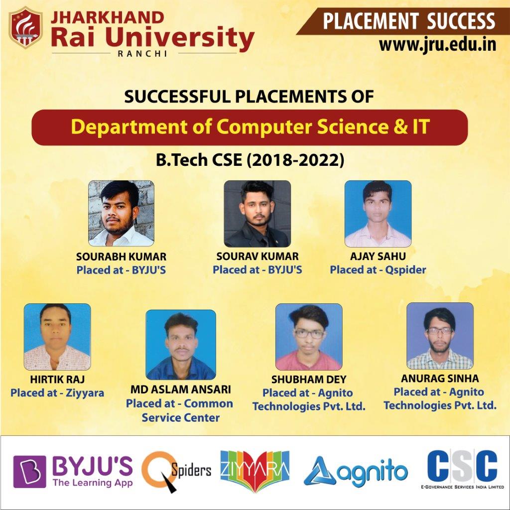 Placement Success Story - Jharkhand Rai University (JRU), Ranchi